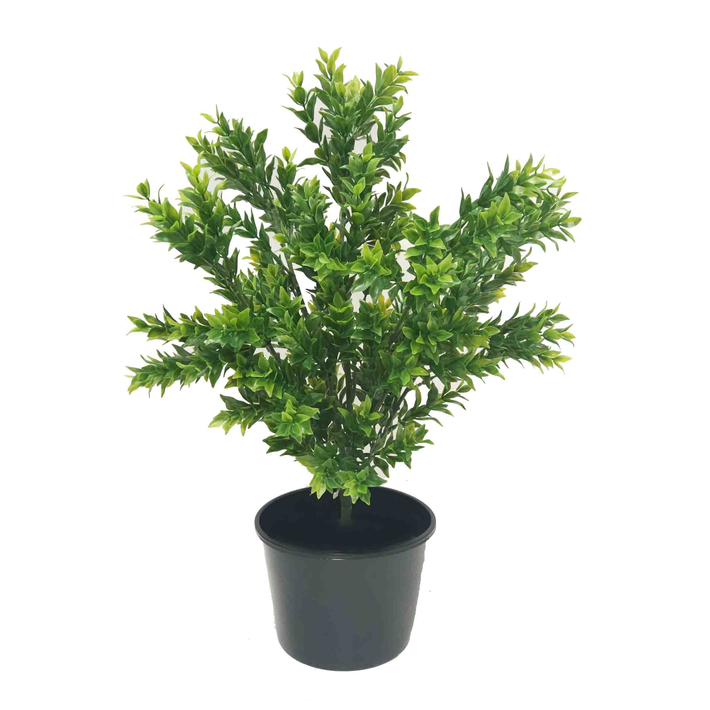 Artificial Tea Leaf Bush 40cm UV Stabilised Potted